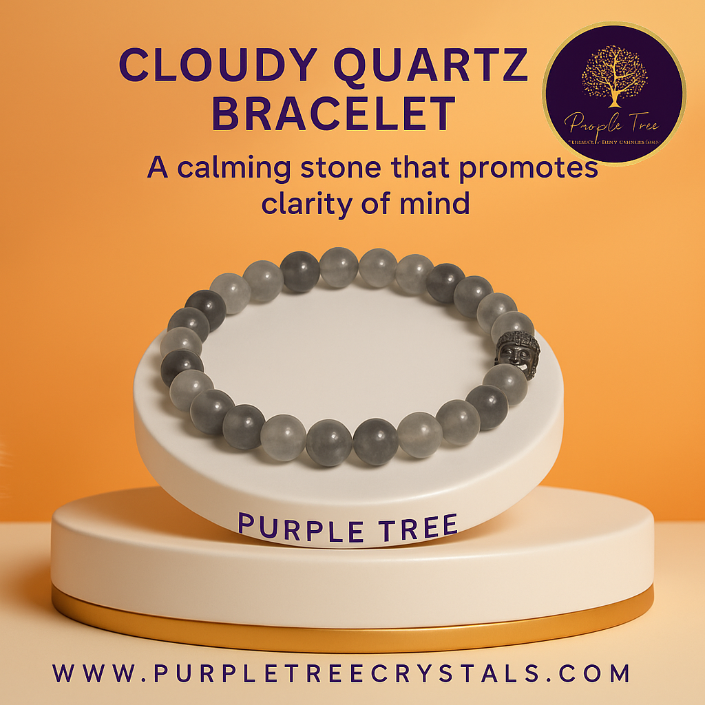 Cloudy Quartz Bracelets (8MM) – purpletreecrystals