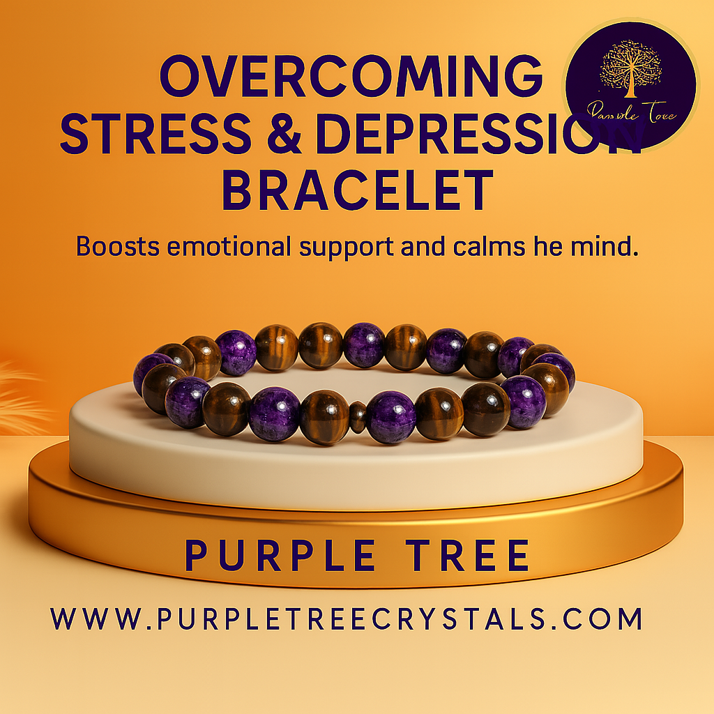Overcome Stress & Depression Bracelet – purpletreecrystals